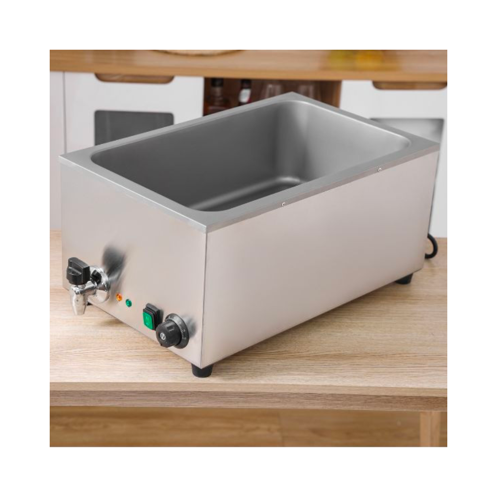 Bain-Marie Professionnel GN 1/1 avec Vidange - DYNASTEEL Cooking
