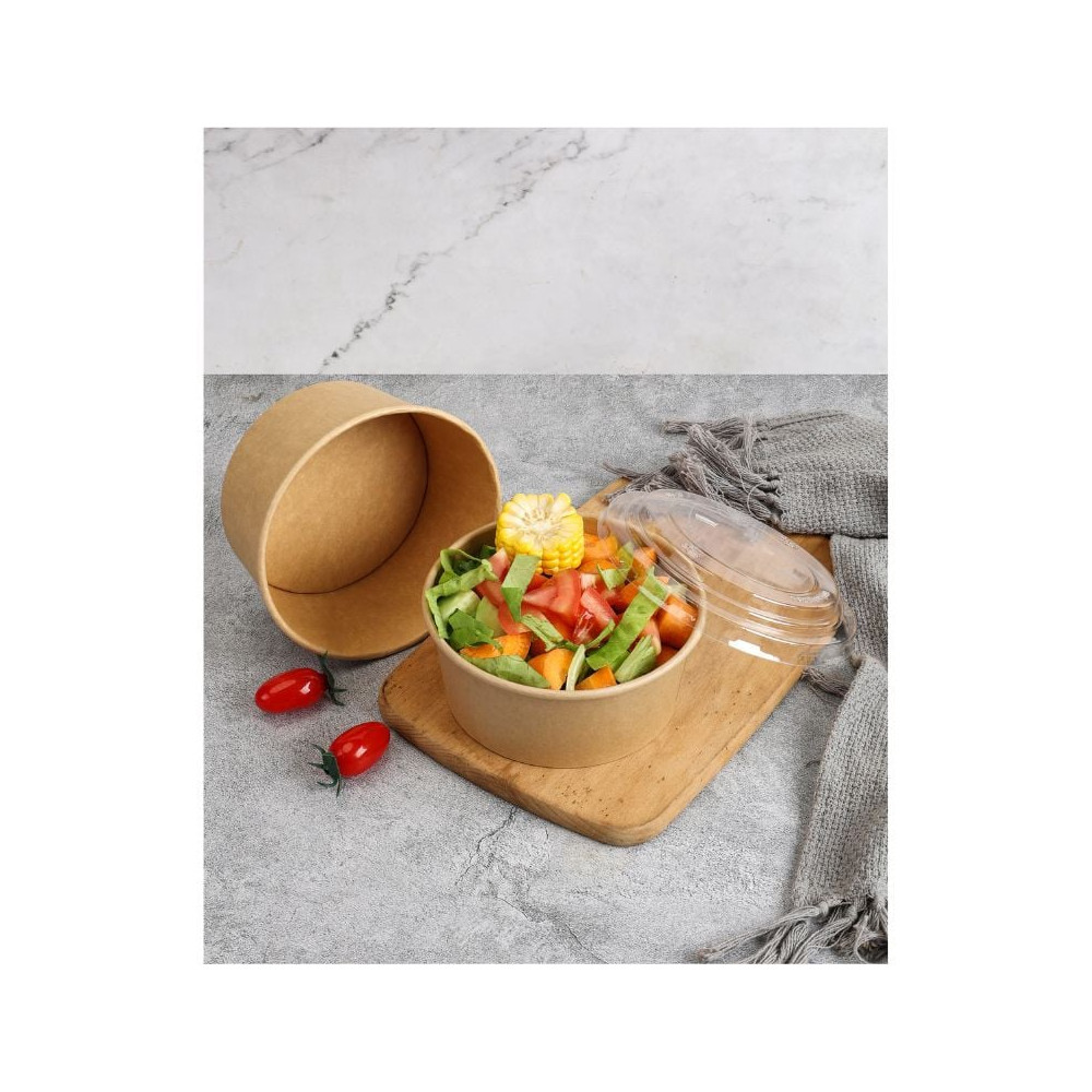 Bol à Salade Kraft - 1000 ml - Lot de 50 - DYNASTEEL Kitchenware