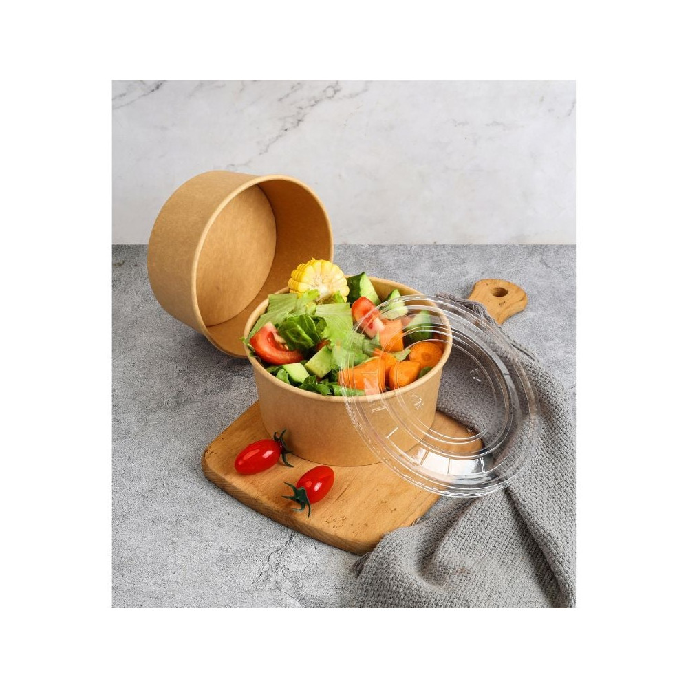 Bol à Salade Kraft - 1300 ml - Lot de 50 - DYNASTEEL Kitchenware