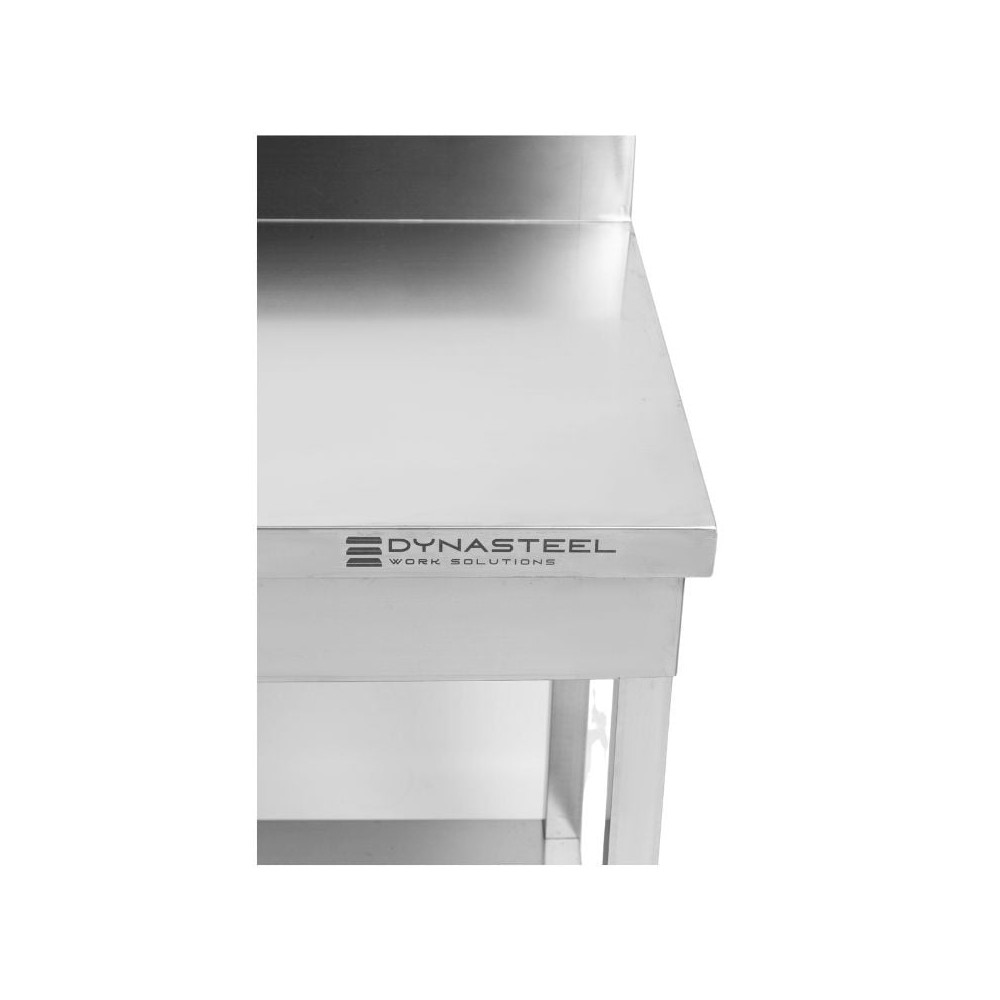 Table Inox avec Dosseret et Etagère - 1000 x 600 mm - DYNASTEEL Work