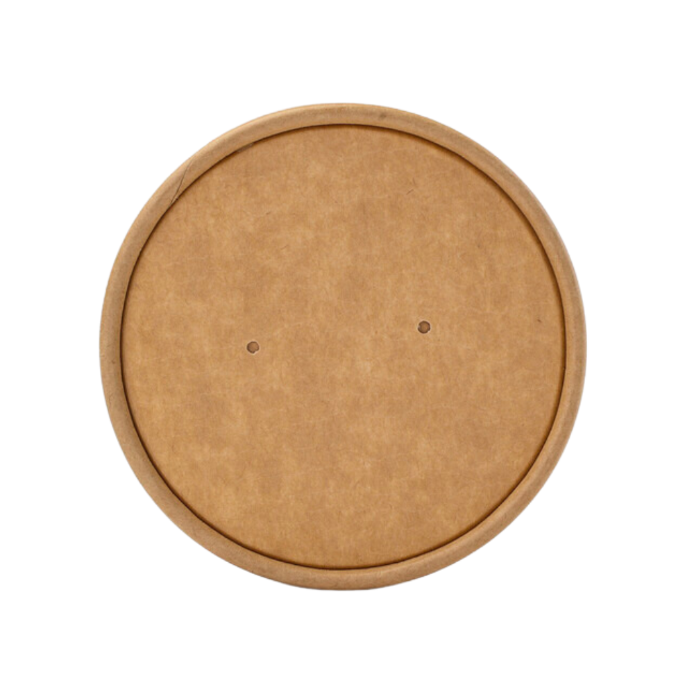 Couvercle pour Pot à Soupe Kraft 480 ml - Lot de 50 - DYNASTEEL Kitchenware